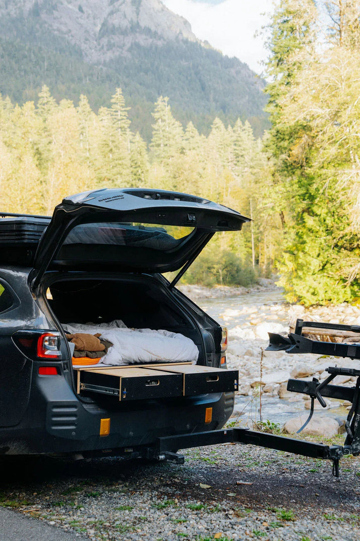 Subaru Outback 2015+ Dual Drawer Storage PreCut Kit – Solid Wood Worx