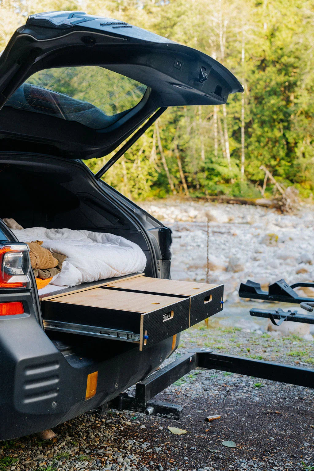 Subaru Outback 2015+ Dual Drawer Storage PreCut Kit – Solid Wood Worx