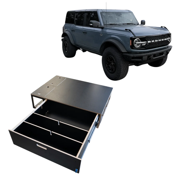 Bronco 4-Door Single Drawer Storage PreCut Kit – Solid Wood Worx
