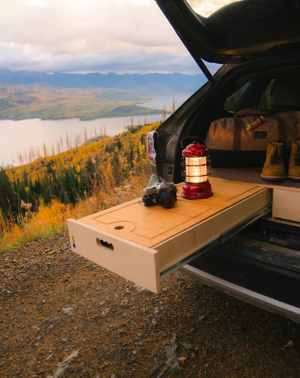 Subaru Outback 2015+ Dual Drawer Storage PreCut Kit – Solid Wood Worx