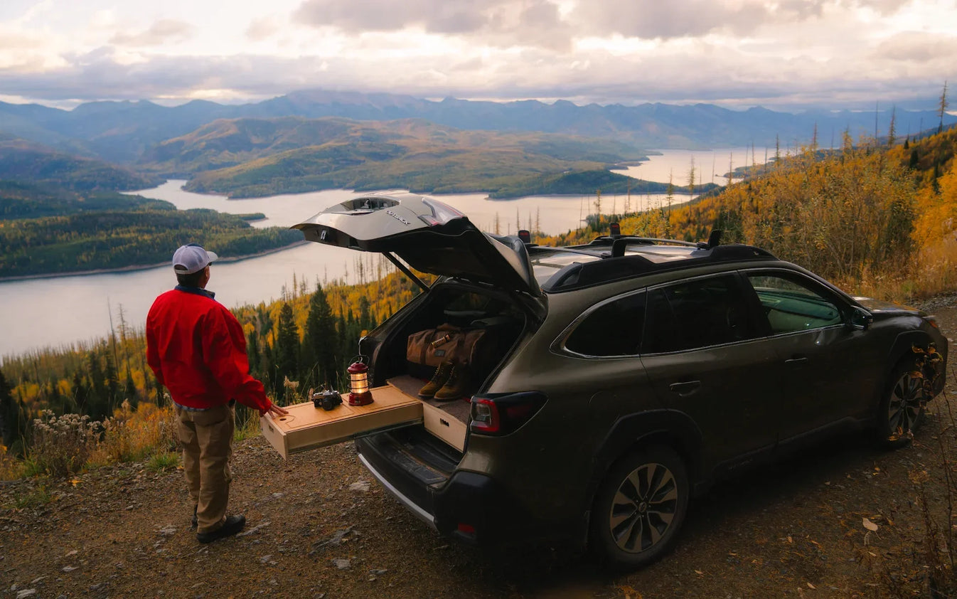 Subaru Outback 2015+ Dual Drawer Storage PreCut Kit – Solid Wood Worx